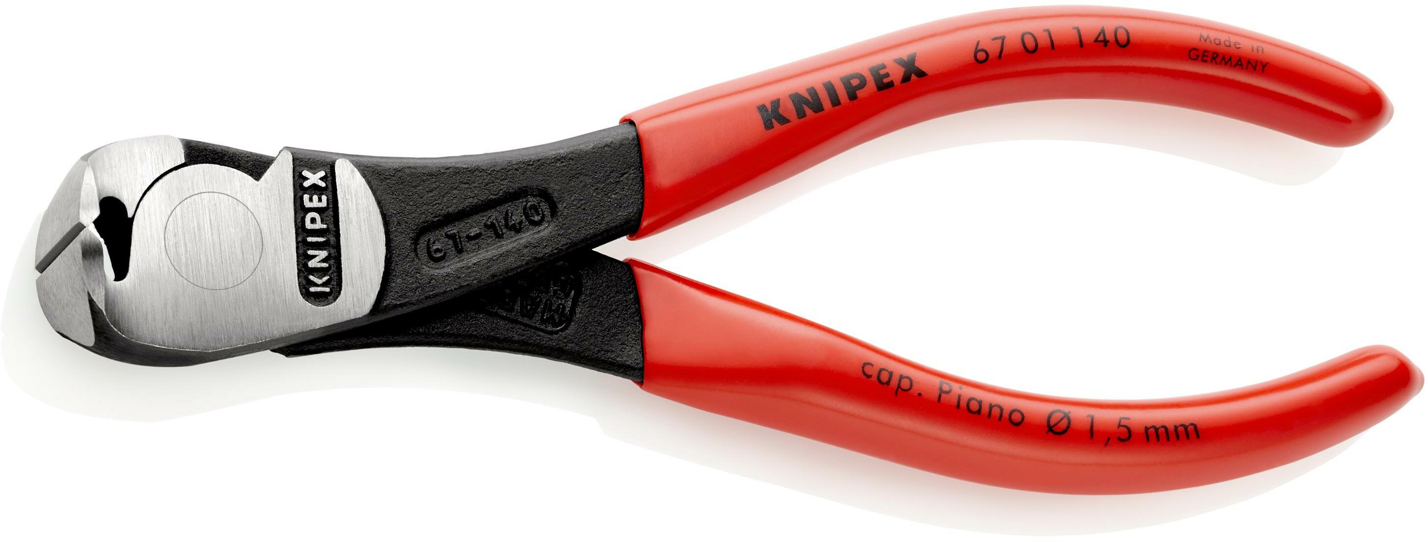 KNIPEX 67 01 140 forceps plastic-coated black atramentised 140 mm | Klium