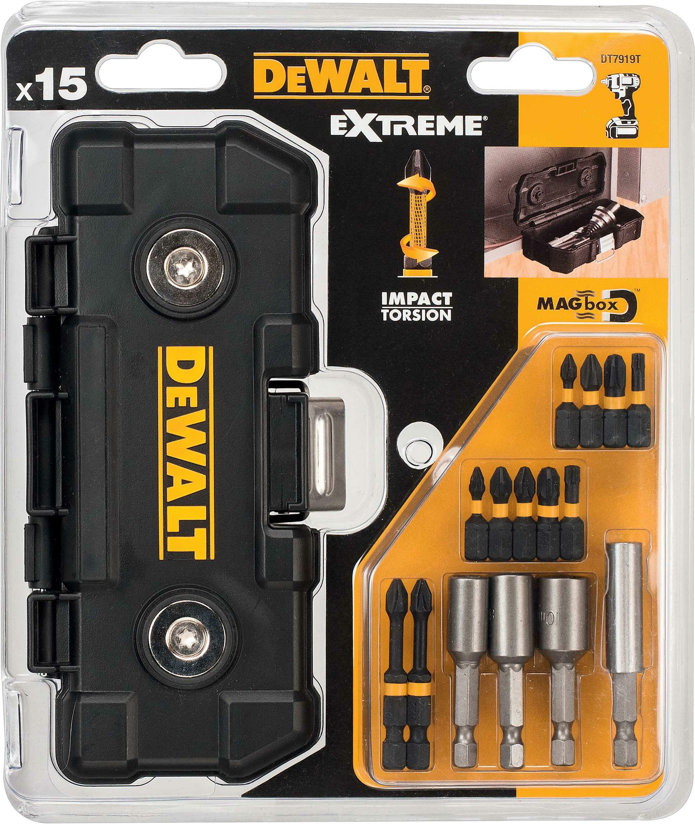 DEWALT DT7919T-QZ iMPACT Torsion bit set in MAG box 15-piece | Klium