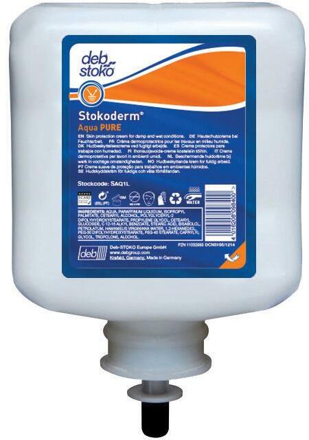 DEB STOKO Stokoderm Aqua PURE skin protection cream (cartridge 1L ...