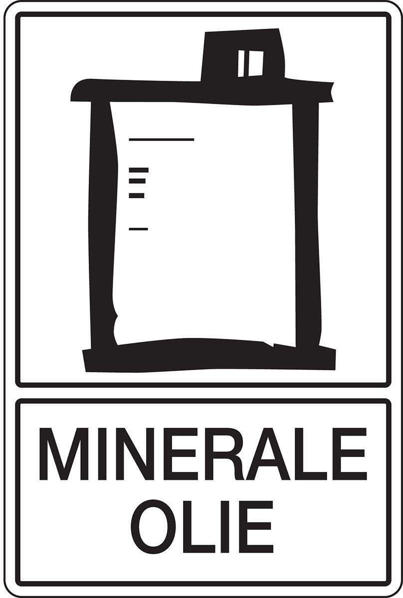 BRADY 225470 recycling pictogram - mineral oil, 450 x 300 mm | Klium
