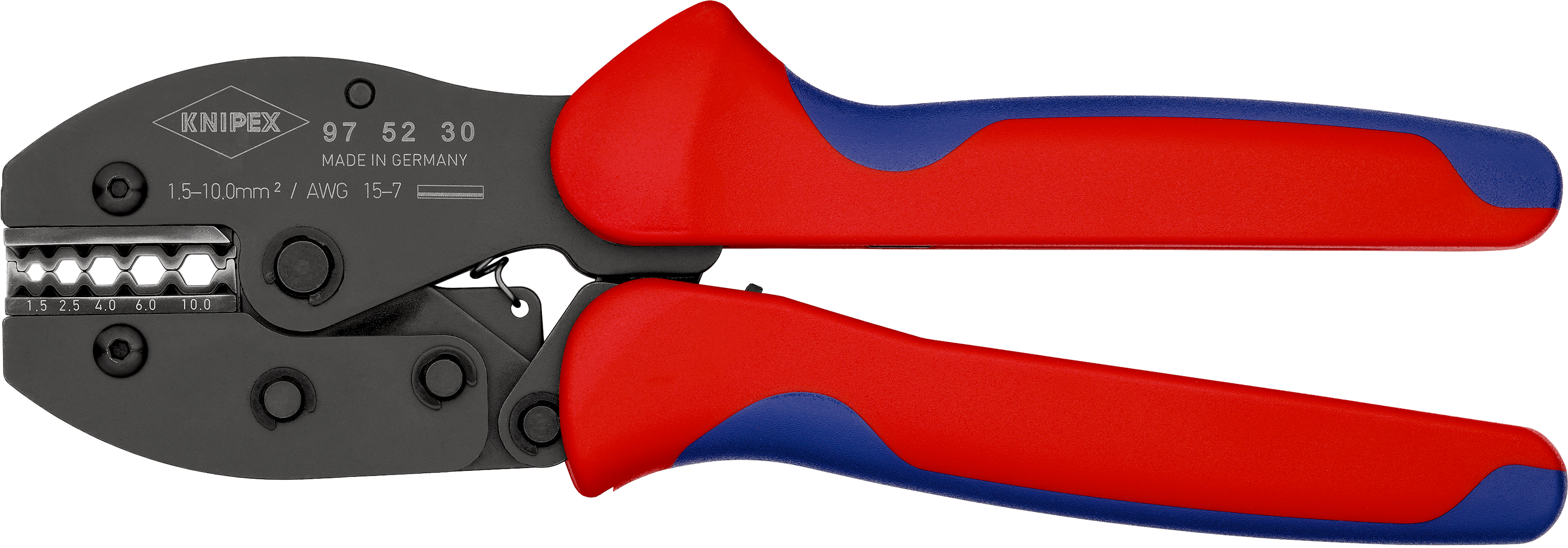 KNIPEX 97 52 30 PreciForce crimping pliers with multi-component handles ...