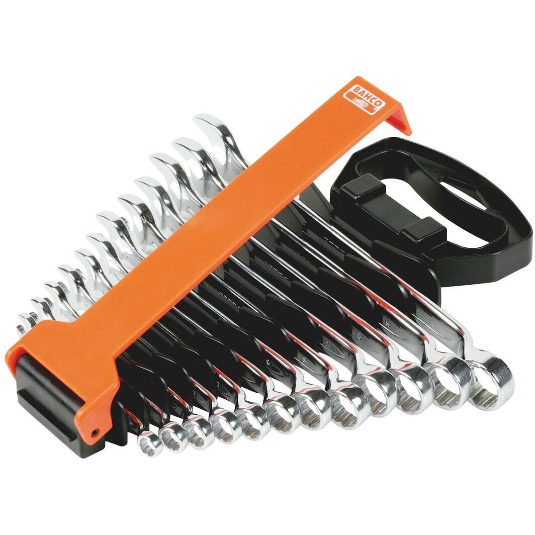 BAHCO 1952M/SH12 ring spanner set bent, metric in plastic holder 12 ...