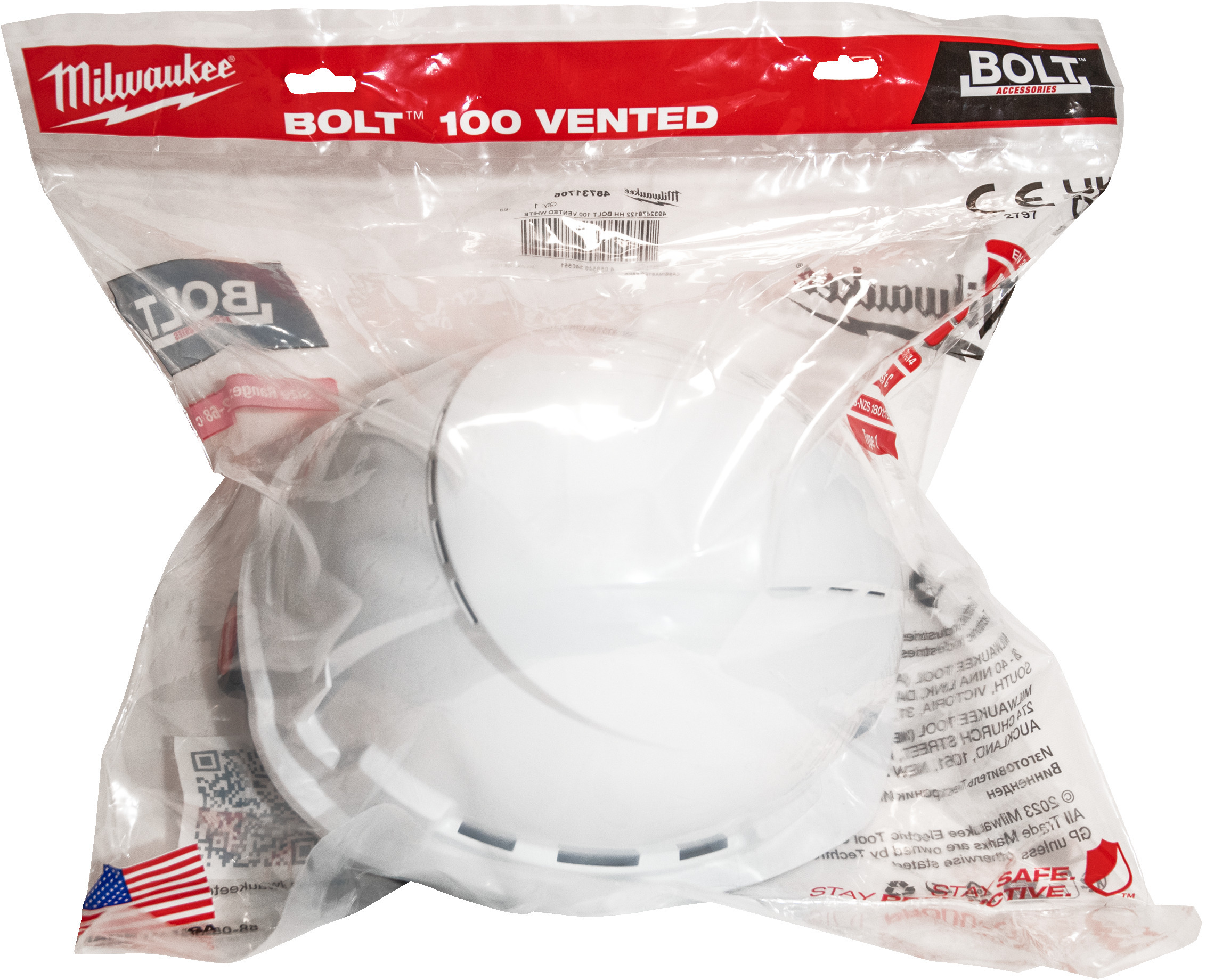 MILWAUKEE BOLT 100 ventilated safety helmet (white) - 4932478122 | Klium