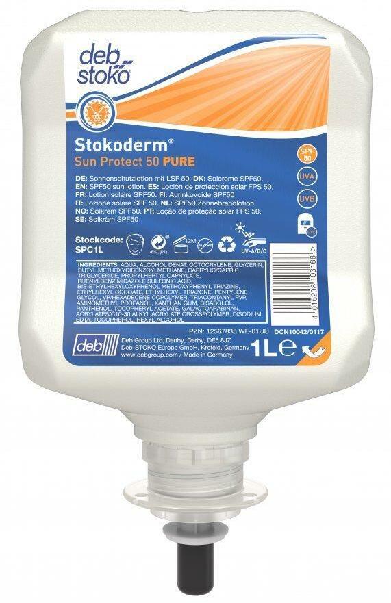 DEB STOKO Stokoderm Sun Protect 50 PURE skin-protecting UV lotion (1l ...