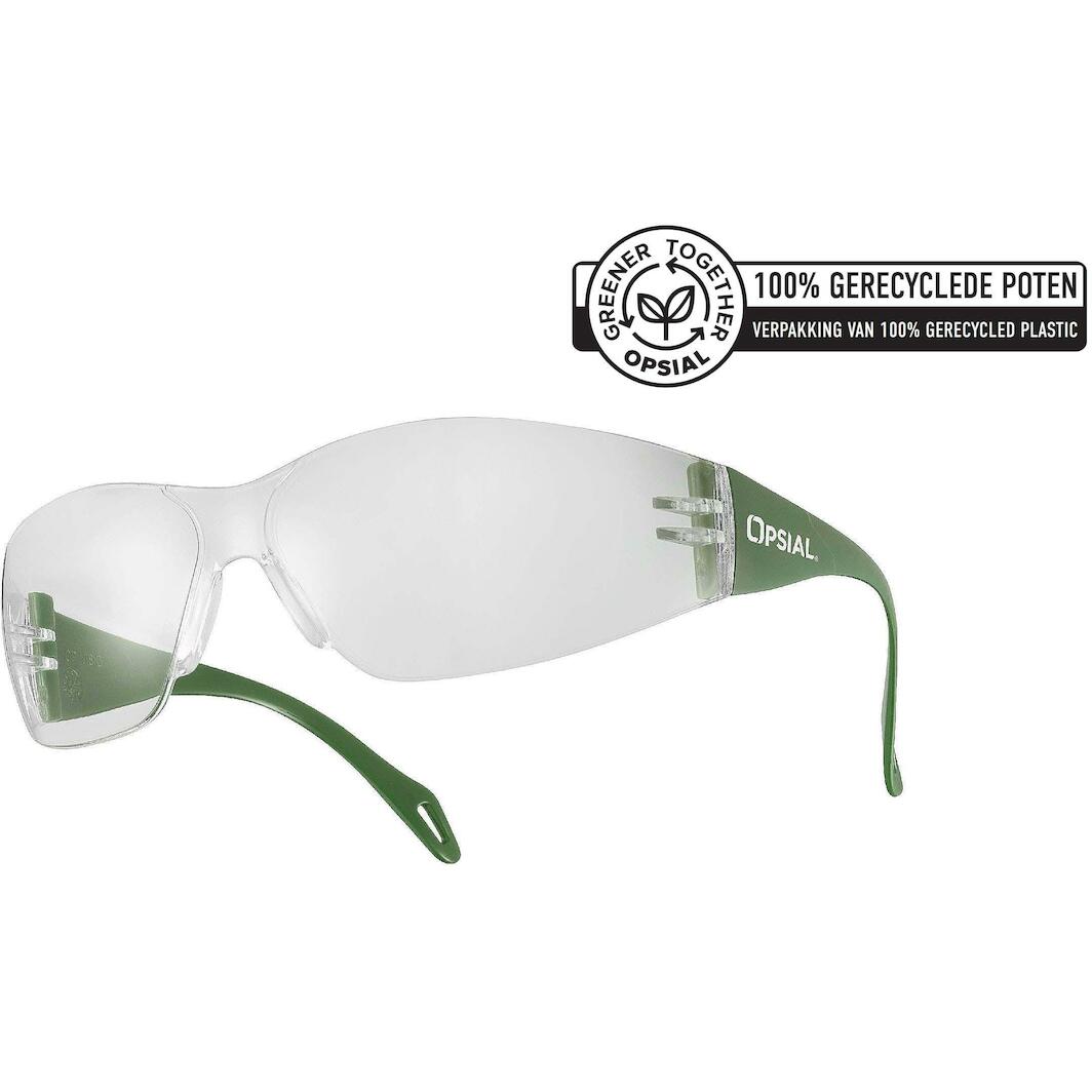 OPSIAL OP VISIO OGT safety goggles clear (green) - 69000703 | Klium