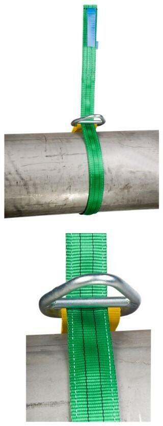 REMA 1213133 S3 polyester lifting strap with steel piercing triangles ...