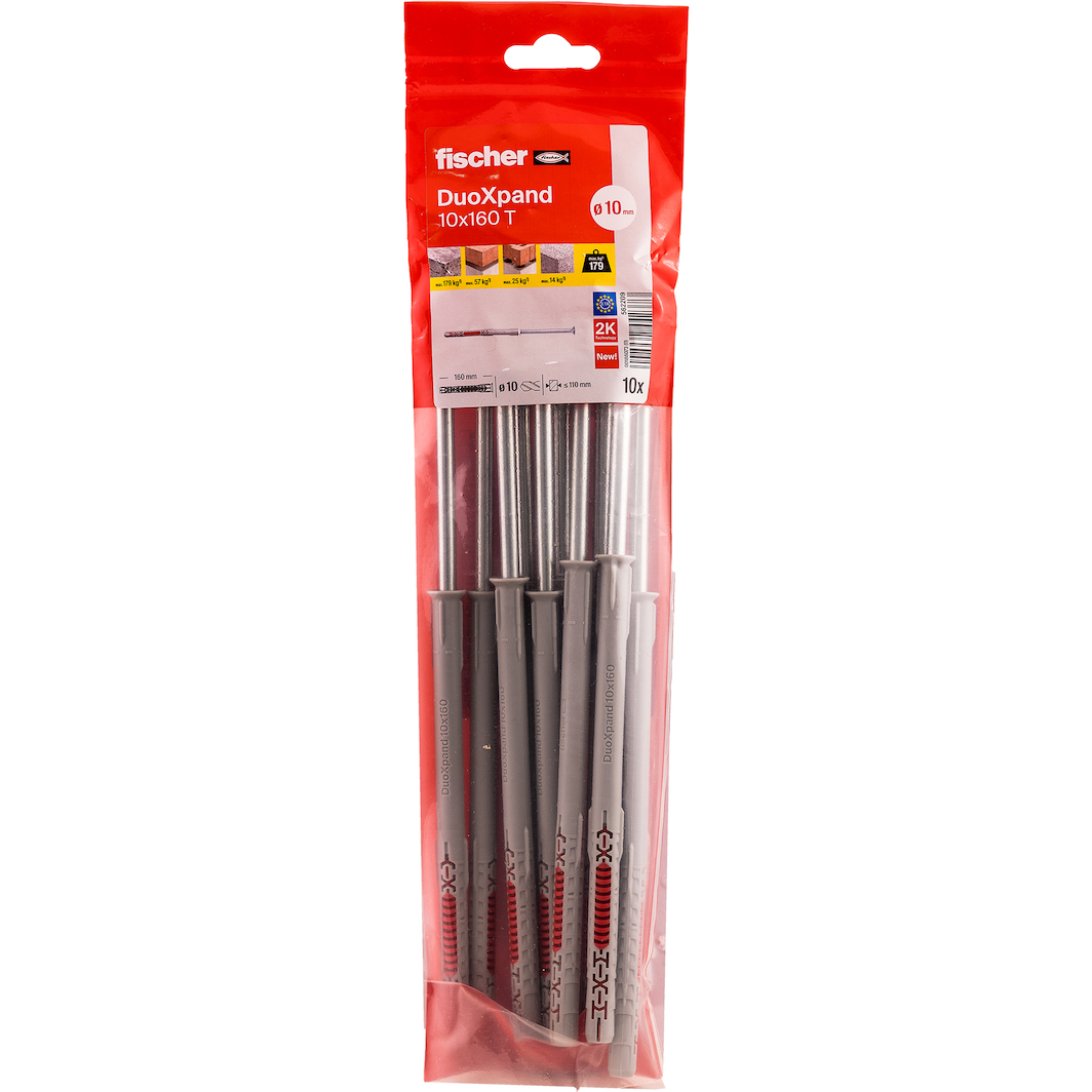 FISCHER 562209 bouchon de construction DuoXpand 10 x 160 T tête fraisée ...