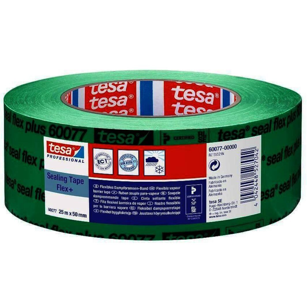 TESA 60077 sealing tape green 60mm x 25m - 60077-00000-00 | Klium
