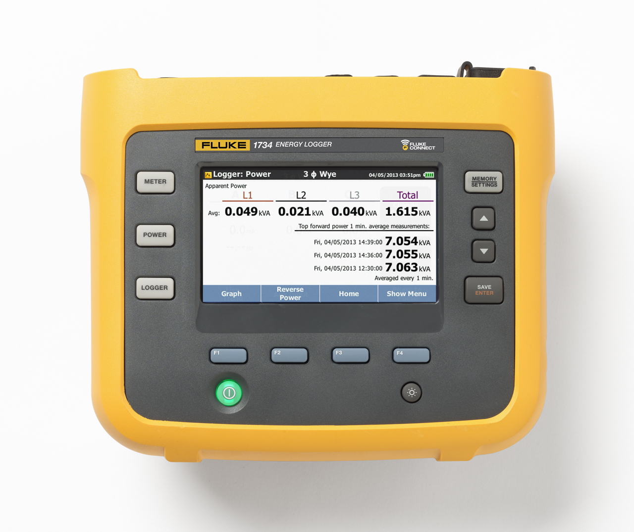 FLUKE 1734/EUS three-phase energy logger with current probes - 4706594 ...