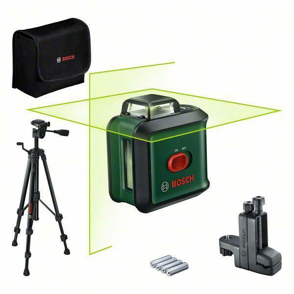 BOSCH UniversalLevel 360 Premium Set cross line laser green in soft ...