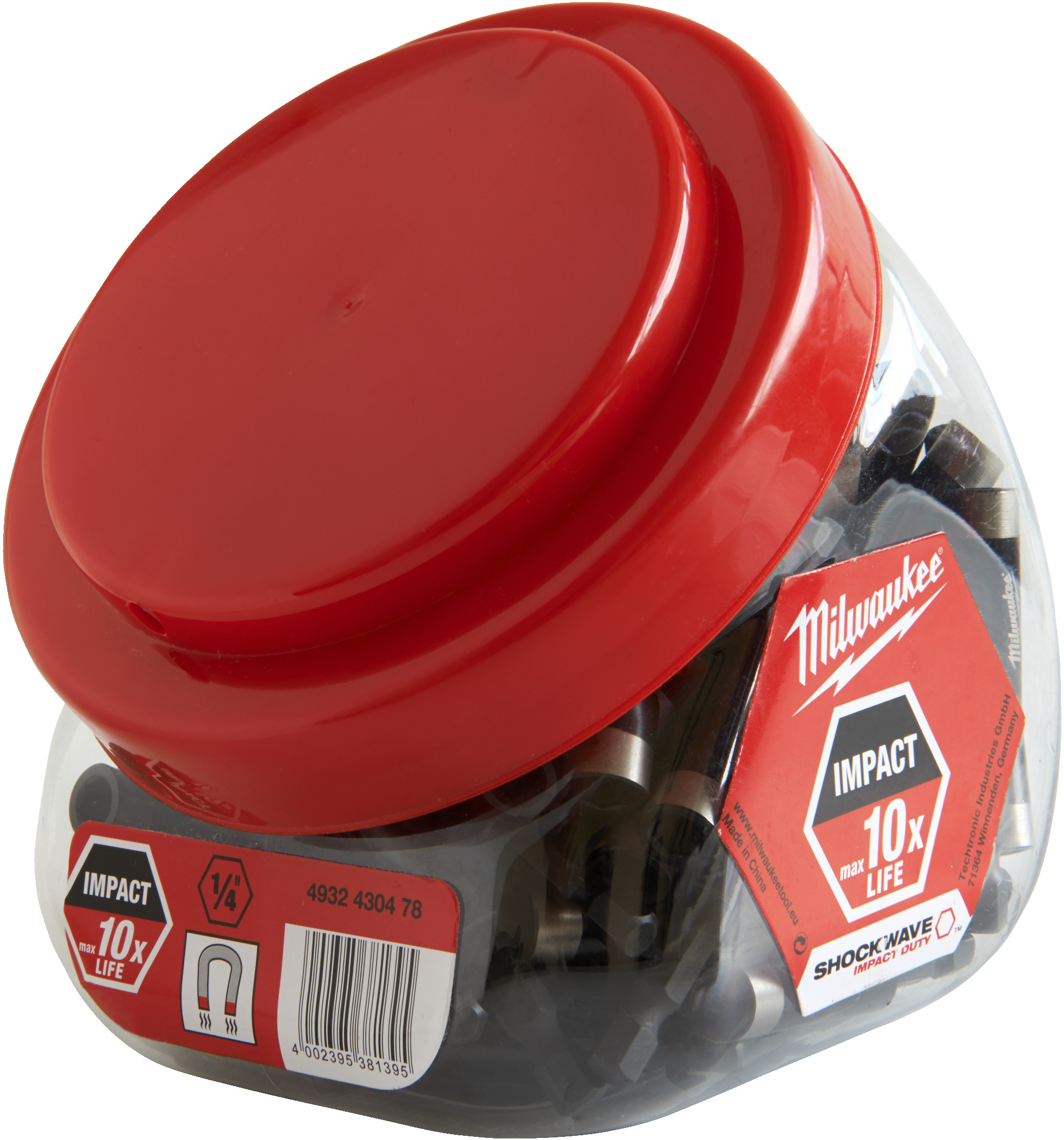 MILWAUKEE 4932430478 SHOCKWAVE IMPACT DUTY magnetic bit holder 60mm ...