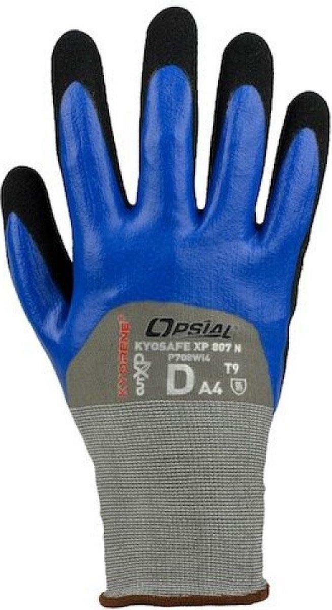 OPSIAL KYOSAFE XP 807 N Kyorene/nitrile gloves (blue/grey/black ...