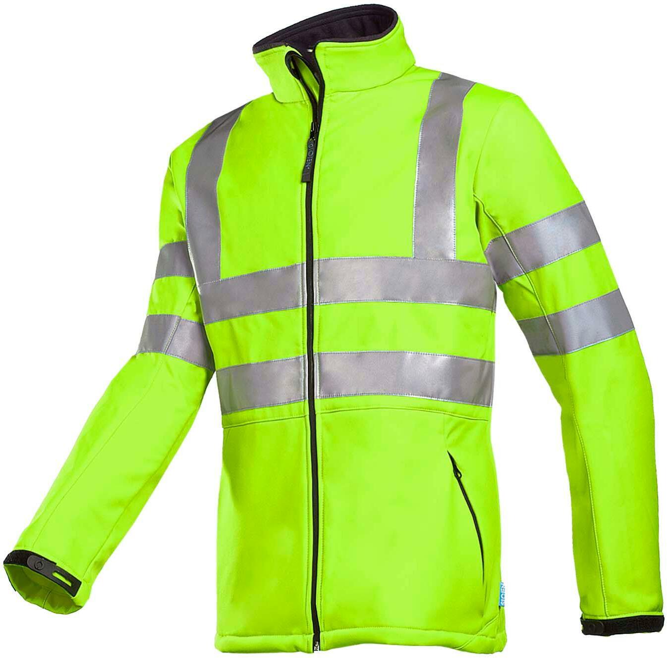 SIOEN GENOVA 9833 signalling softshell jacket fluo yellow ...