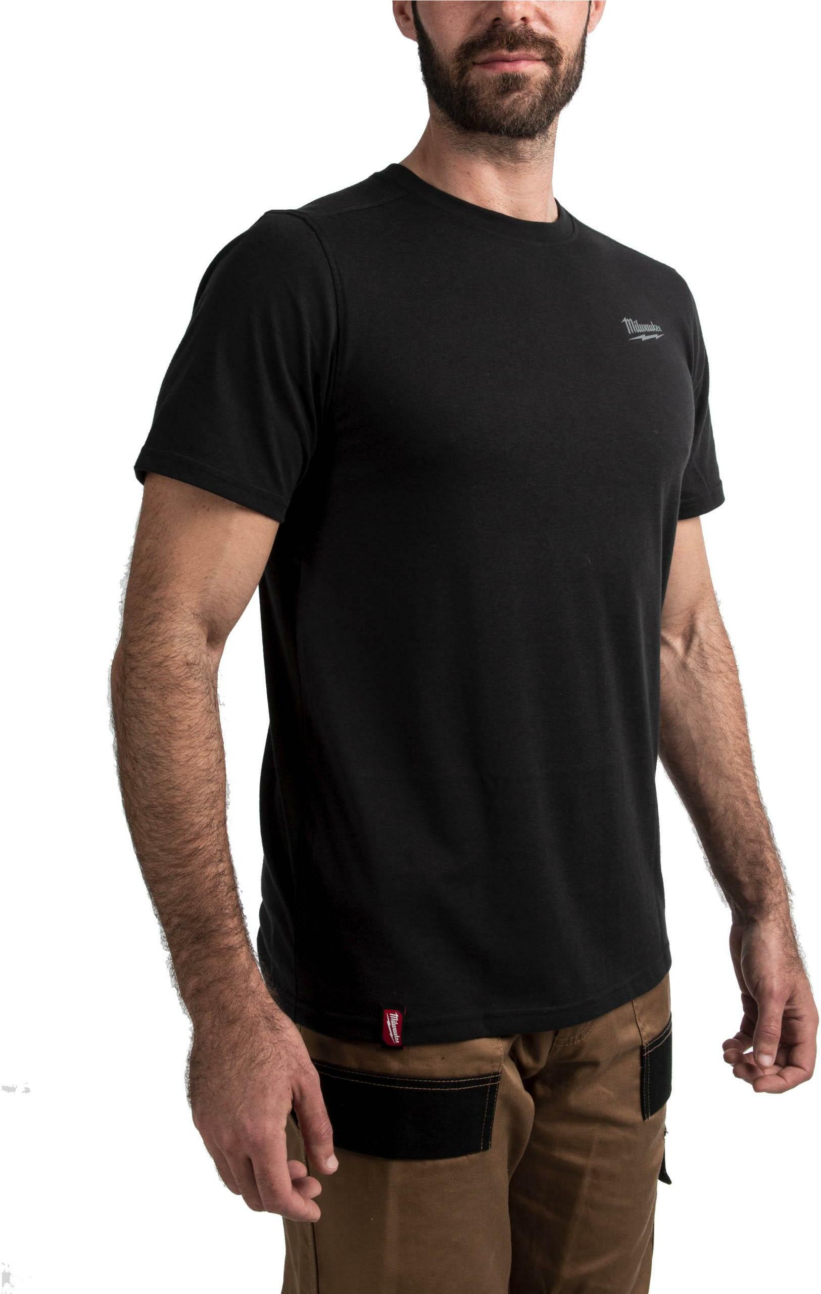 MILWAUKEE HT SS BL hybrid T-shirt black | Klium