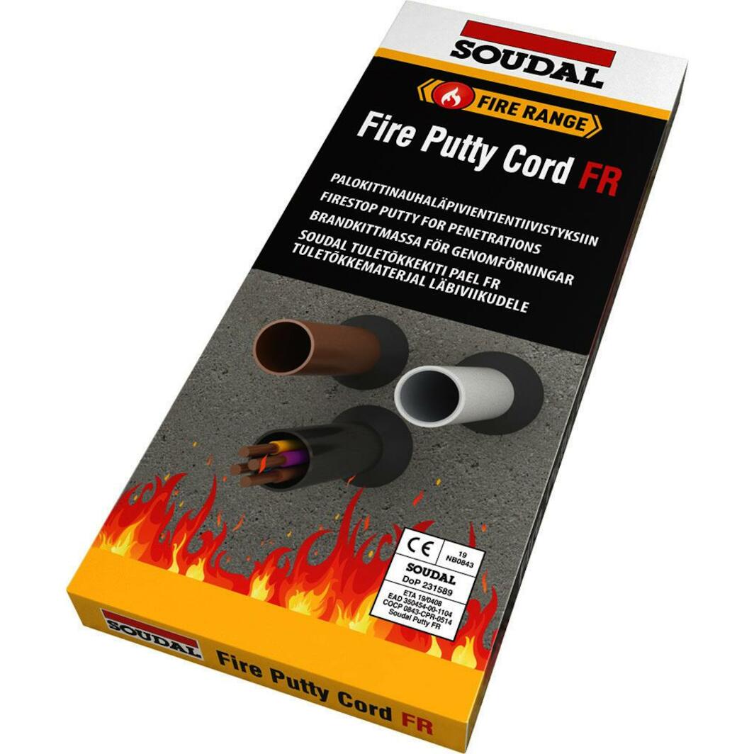 SOUDAL Fire Putty Cord FR kneadable elastic fire-resistant putty (5 pcs ...