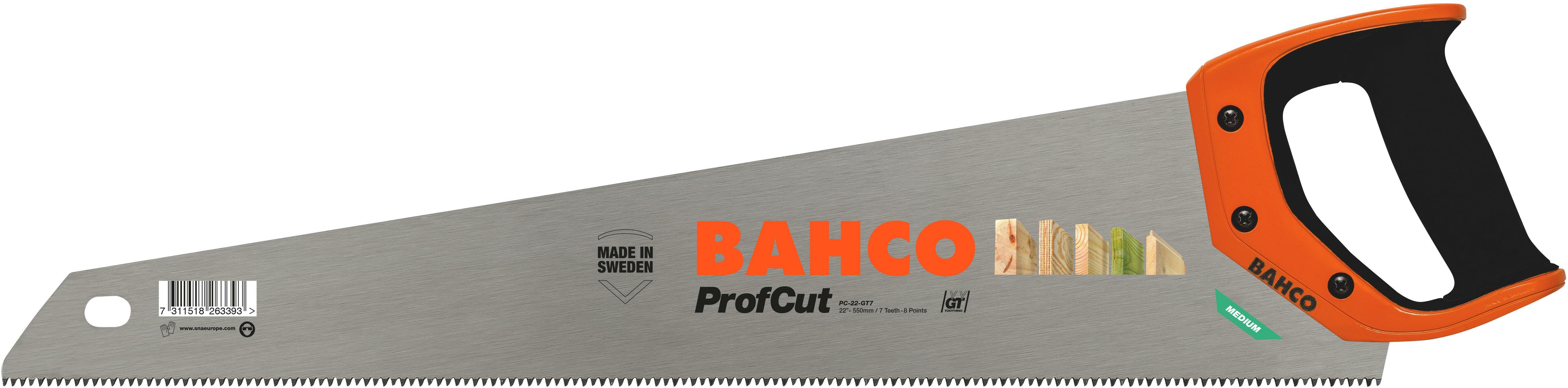 BAHCO PC-22-GT7 ProfCut hand saw with extra-hardened teeth for plasterboard and chipboard - 7/8 ...