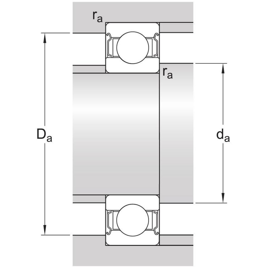 SKF 6203-2Z/VA228 single-row groove ball bearing cylindrical 17x40x12 ...