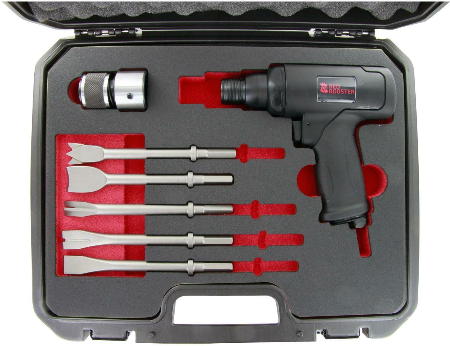 RED ROOSTER RRH-4309KSET1 pneumatic chipping hammer hexagonal in set ...