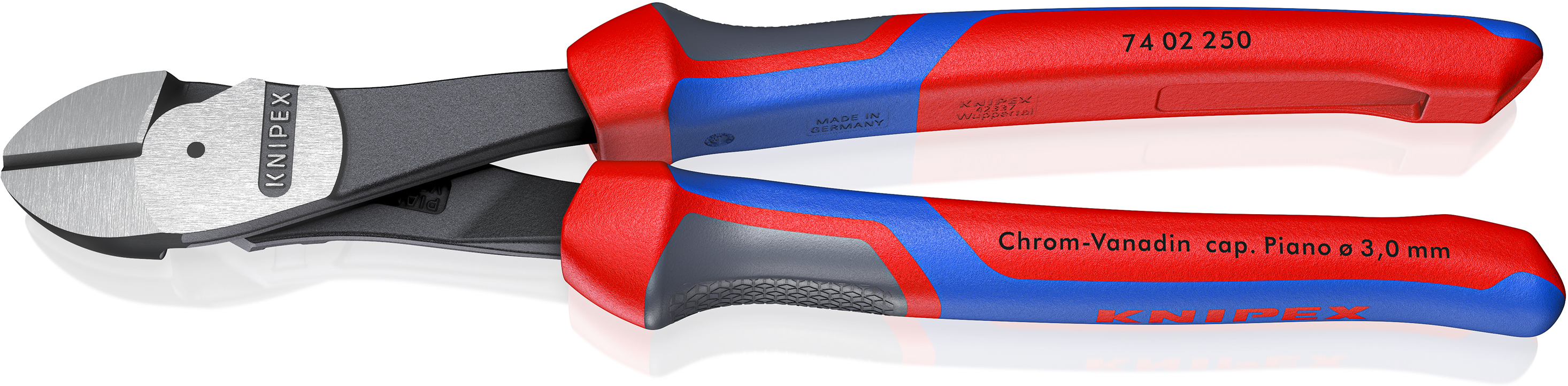 KNIPEX 74 02 250 power side cutters with comfort handles black ...