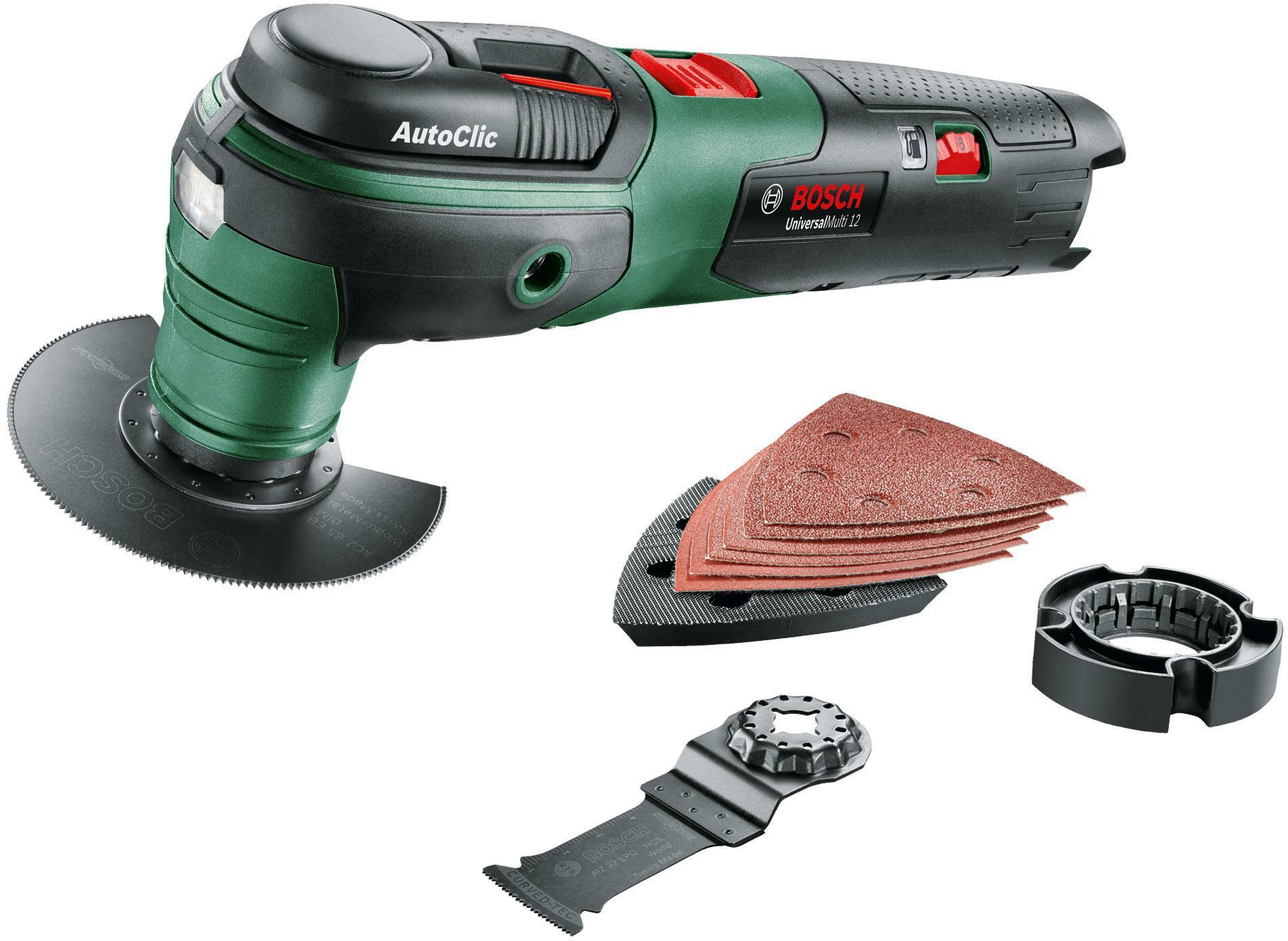 BOSCH UniversalMulti 12 cordless multitool in case (without battery and ...