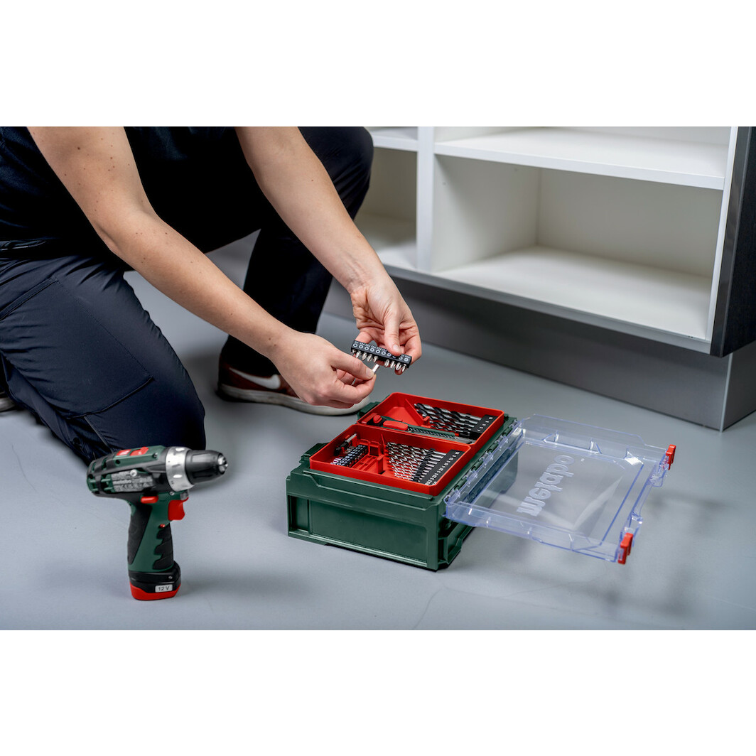 METABO POWERMAXX SB BASIC SET 12V cordless impact drill with 41-piece ...