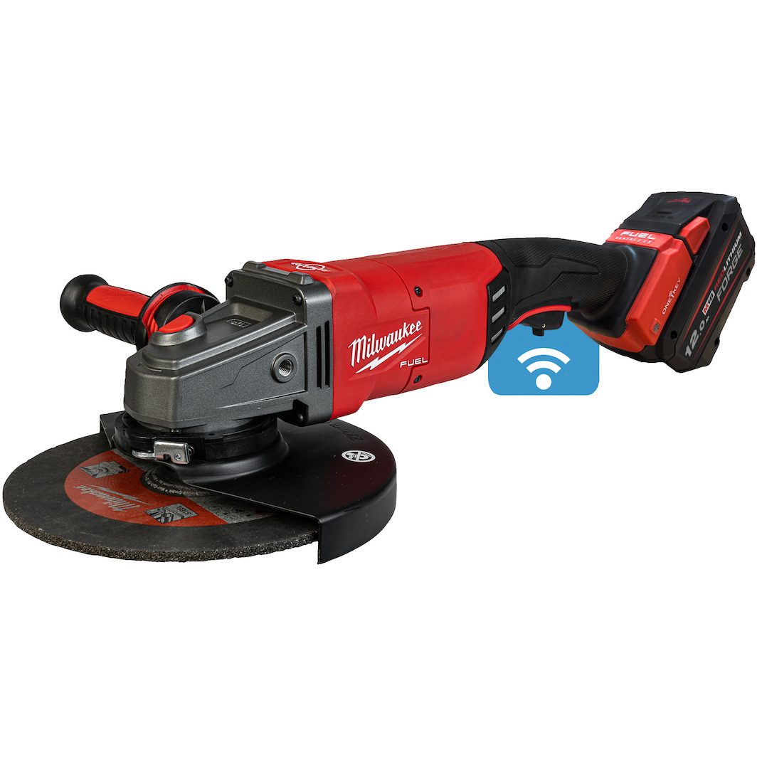MILWAUKEE M18 ONEFLAG230XPDB-122C FUEL angle battery grinder 230mm with ...