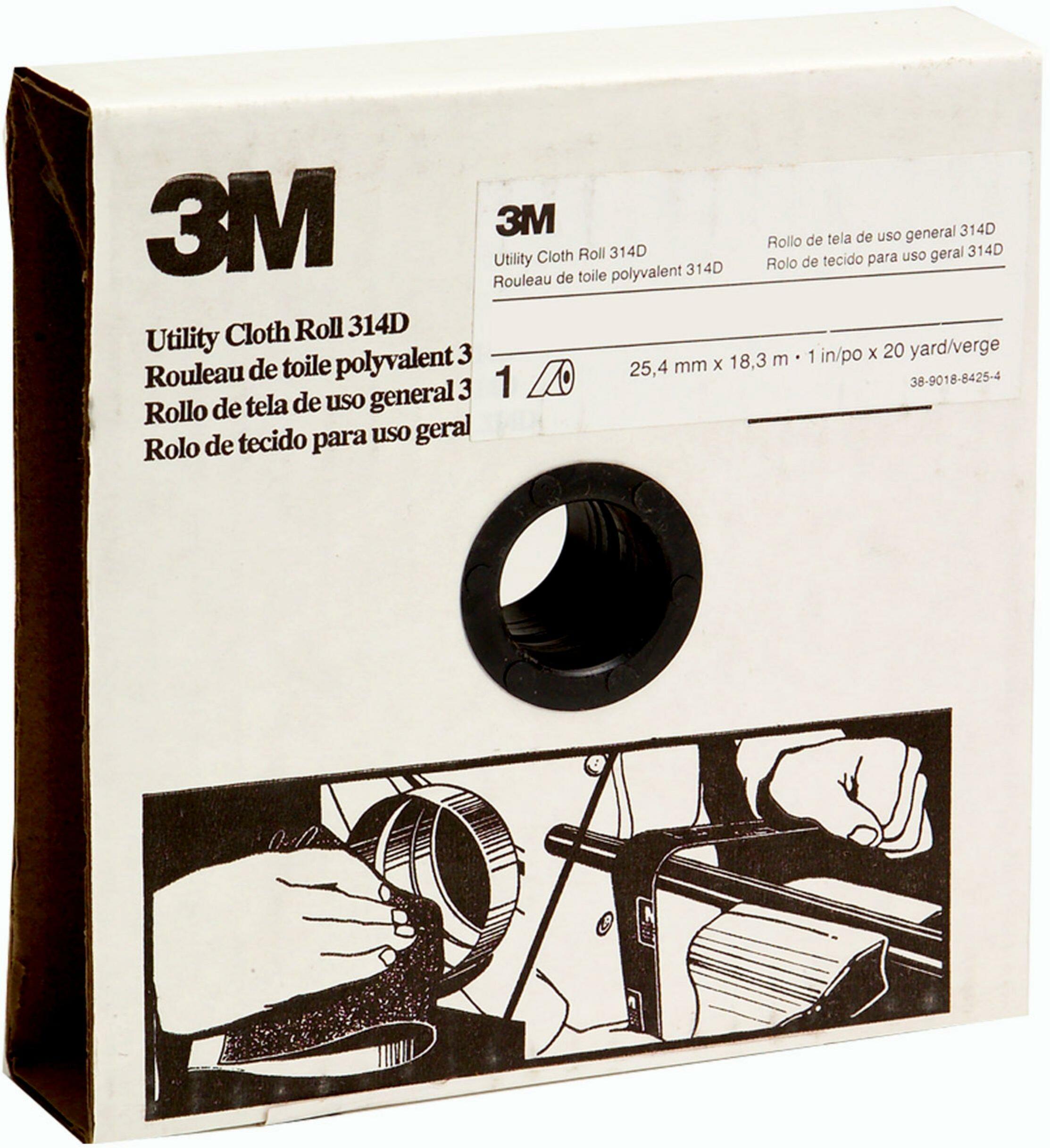 3M 62860 abrasive sheet on roll 314D, 25 mm x 25 m, 80 grit ...