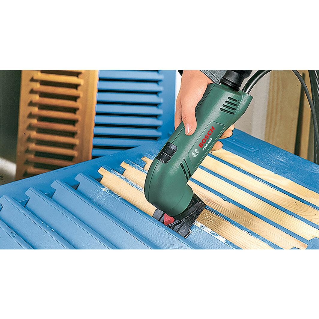 BOSCH PDA 180 delta sander 180 W incl. 3 sanding sheets in box - 0603339003 | Klium