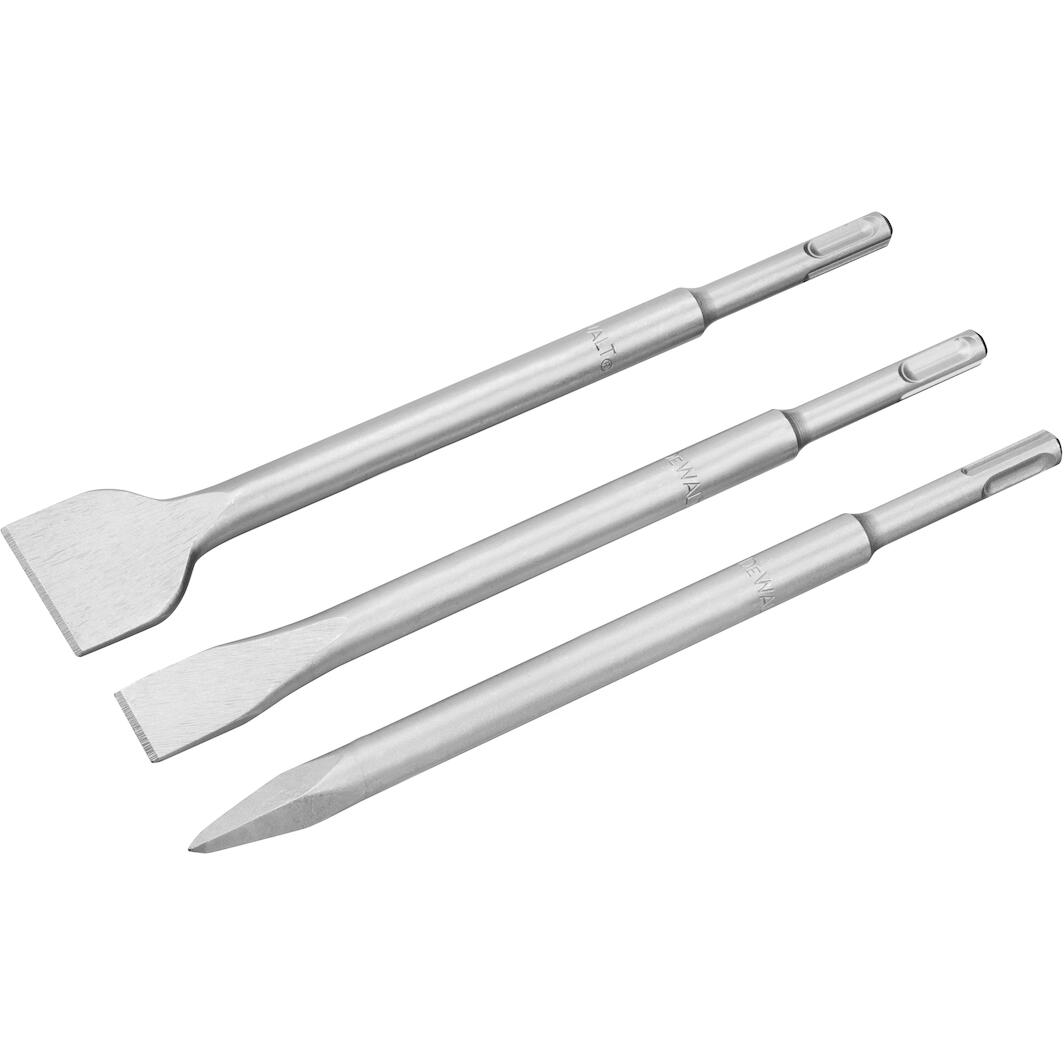DEWALT DT60330-QZ SDS-Plus chisel set flat/tipped 3-piece | Klium