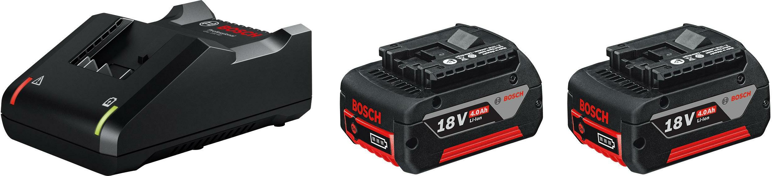 BOSCH 1600A019S0 18V battery charging set (2x GBA 4.0Ah battery + GAL ...
