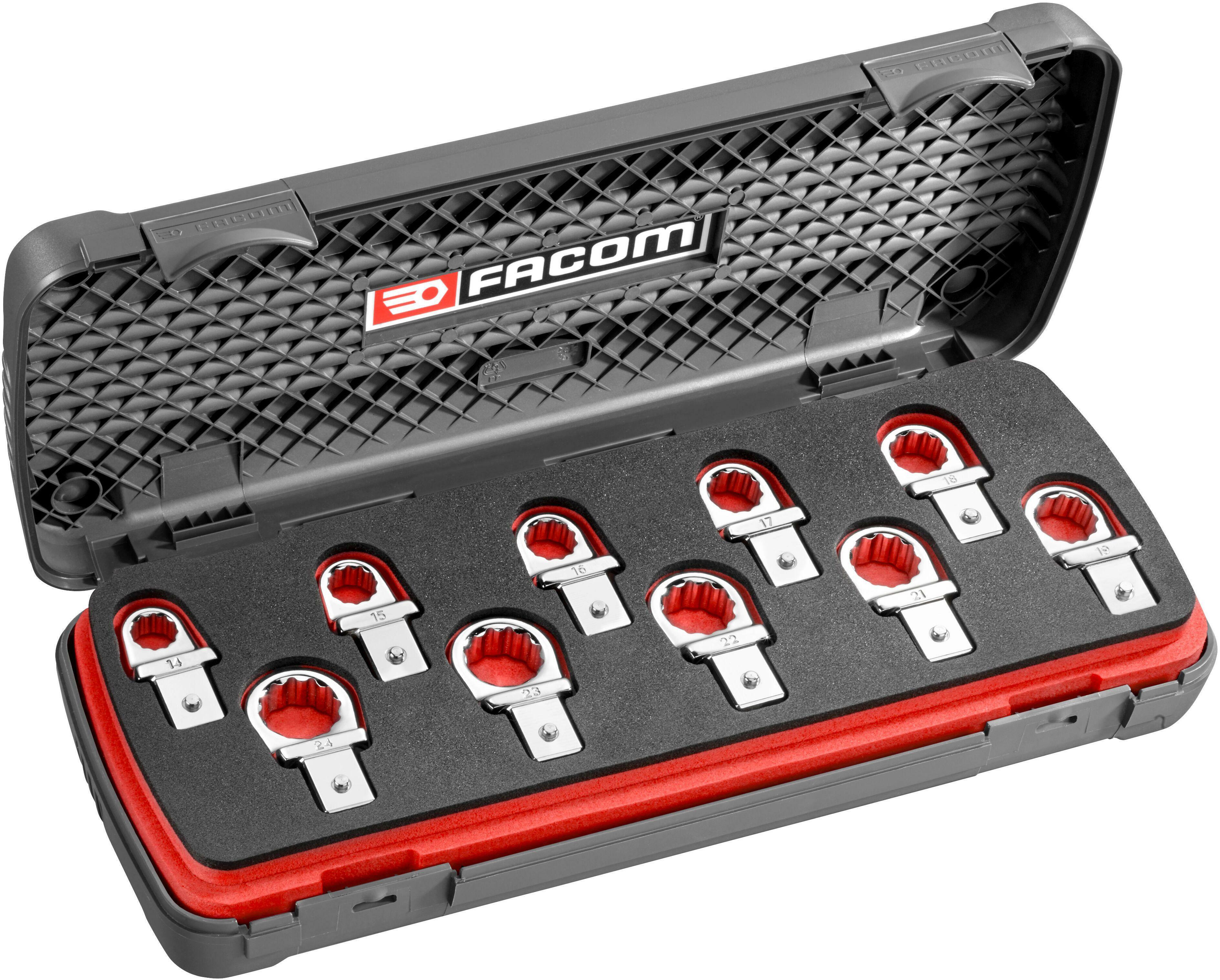 FACOM 13.J10 socket wrench set 14-15-16-17-18-19-21-22-23-24 mm 10 ...