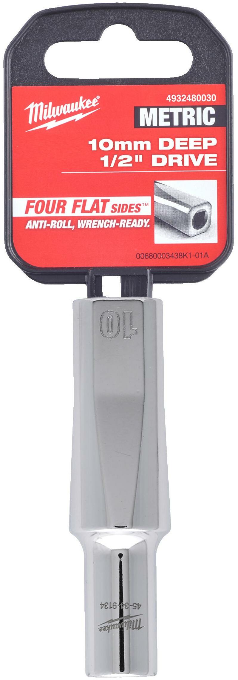 MILWAUKEE 4932480030 long cap metric 1/2" - 10 mm | Klium