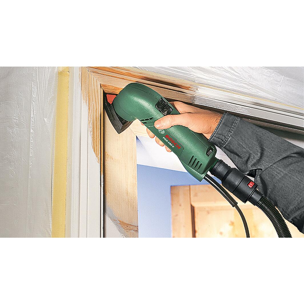 BOSCH PDA 180 E delta sander 180 W incl. 9 sanding sheets in plastic case - 0603339763 | Klium