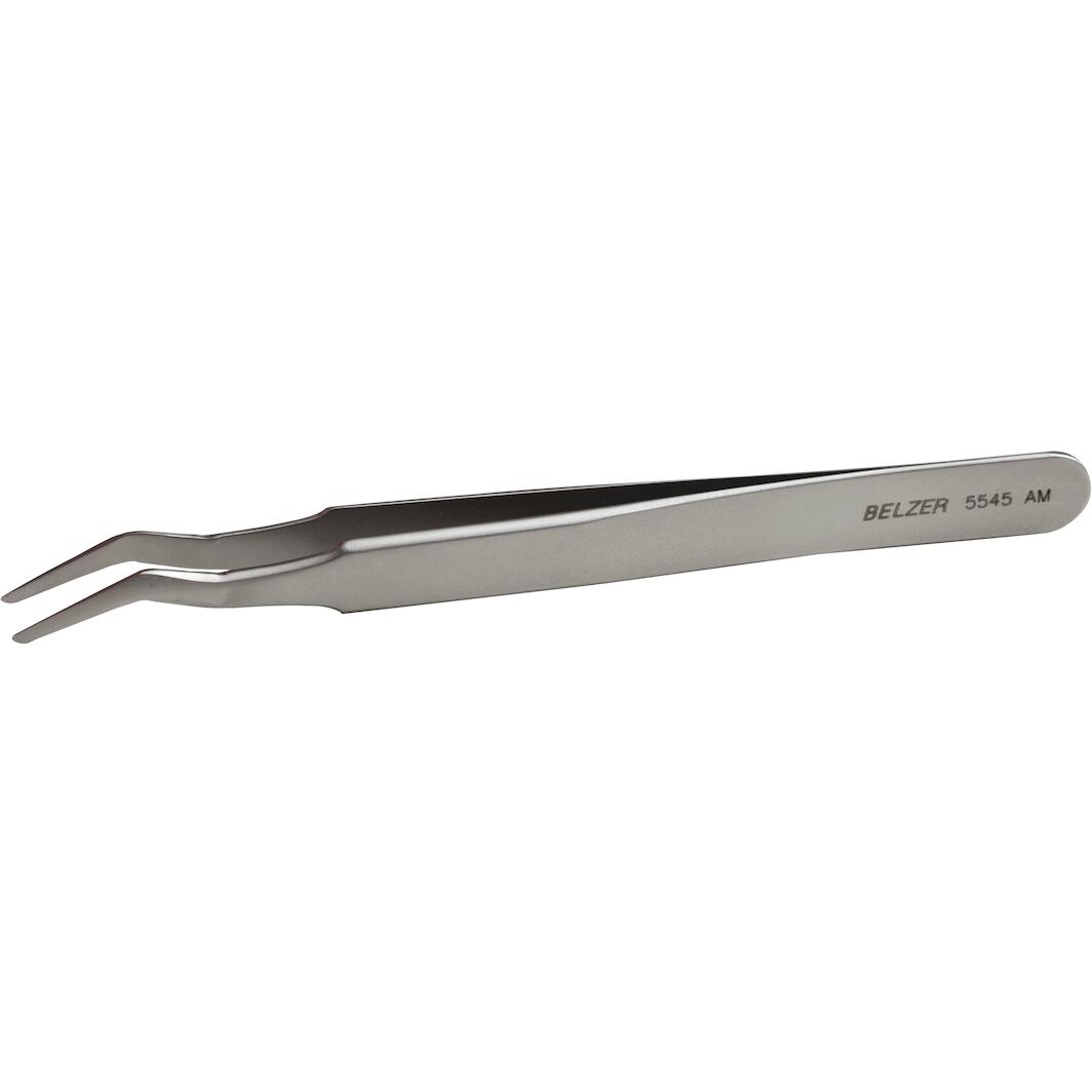 BAHCO 5545 AM SMD tweezers for positioning flat components at an angle ...