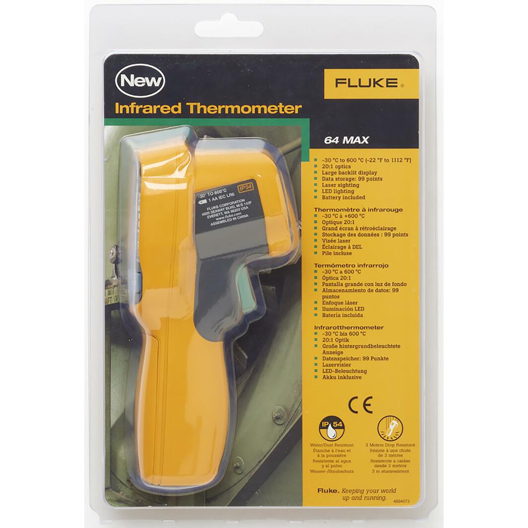 FLUKE 64 MAX laser dot infrared thermometer - 4856105 | Klium