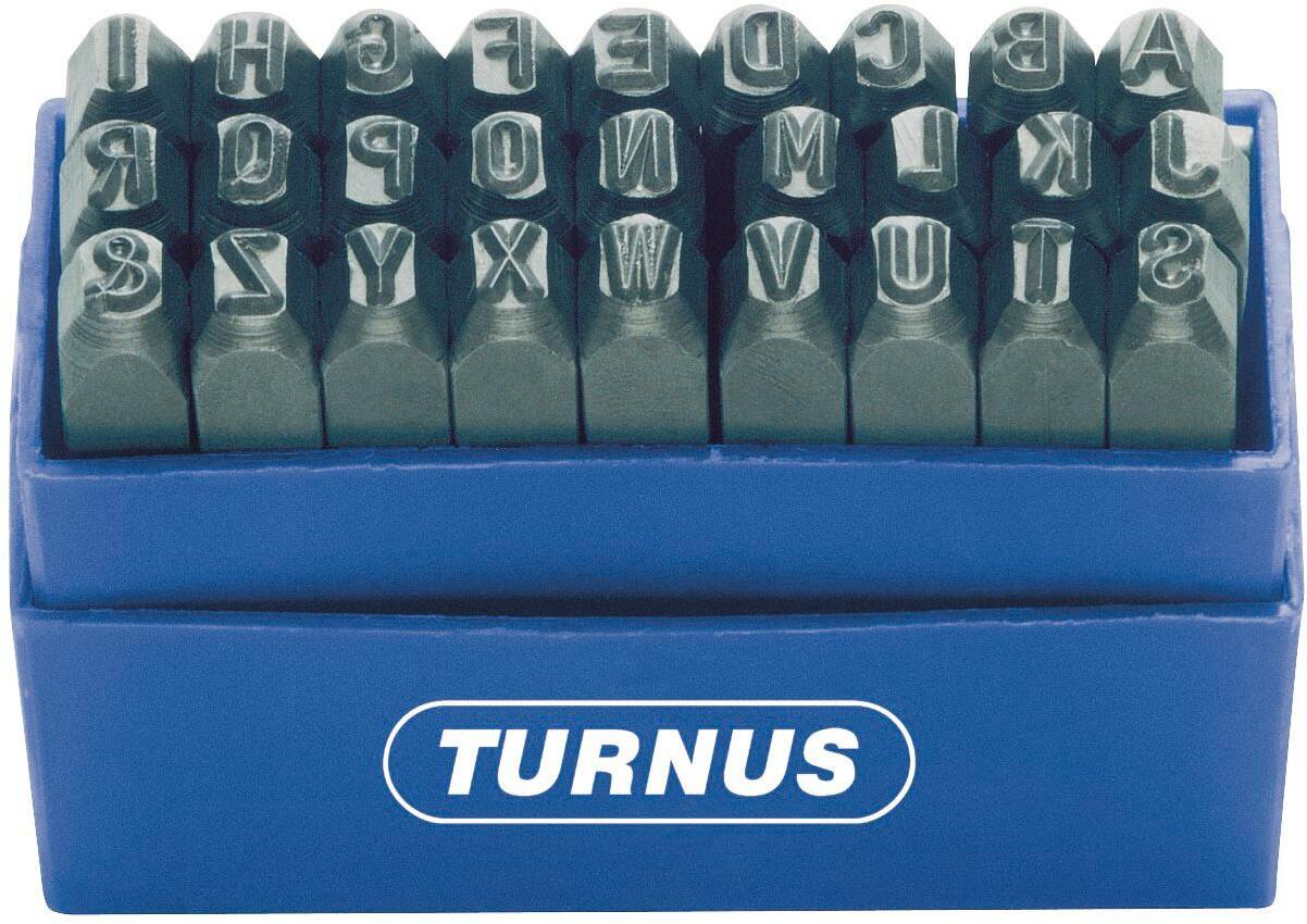 TURNUS 329-204 set of impact letters, standard, 30 mm 27-piece | Klium