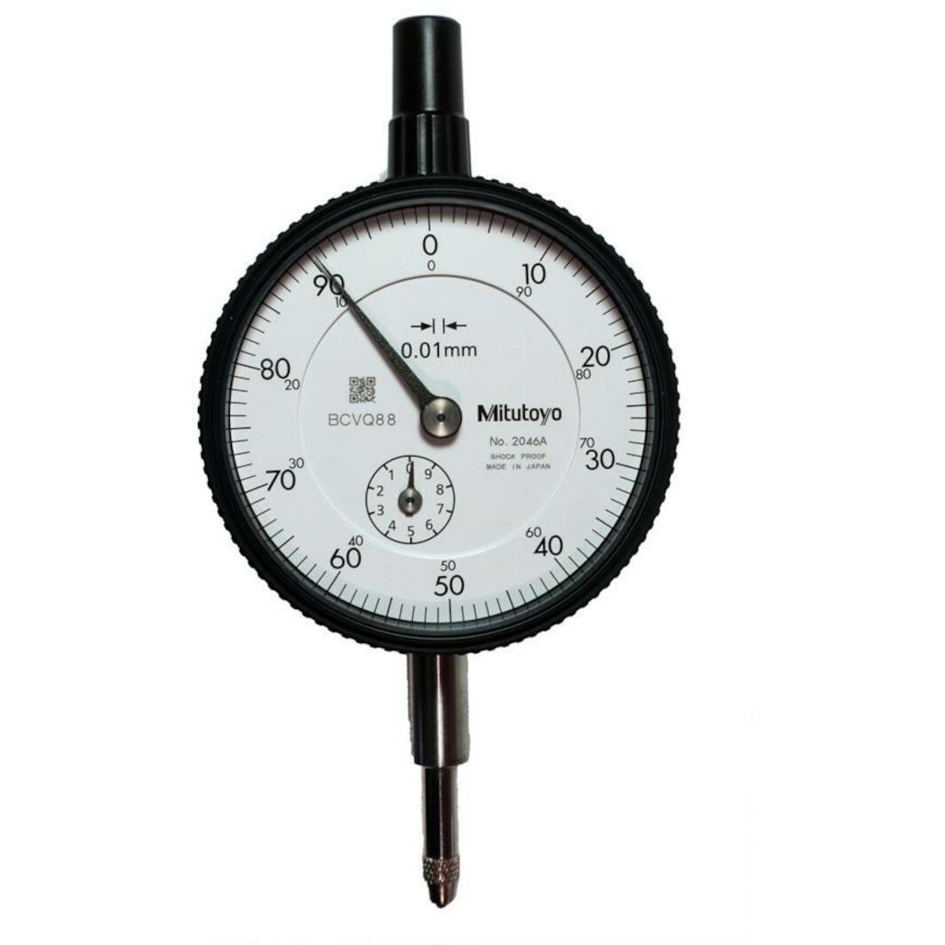MITUTOYO 2046A dial indicator with fixture ISO Type 10mm 0.01mm | Klium