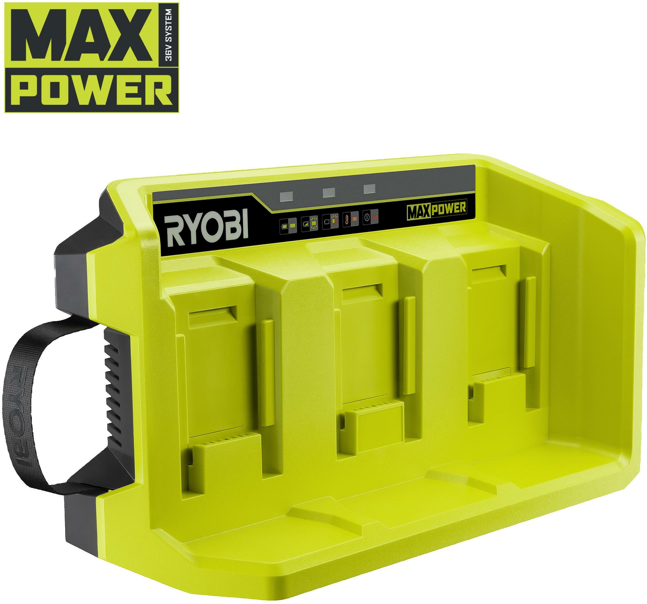 RYOBI RY36C3PA 36V MAX-power 3-port battery charger - 5133005540 | Klium