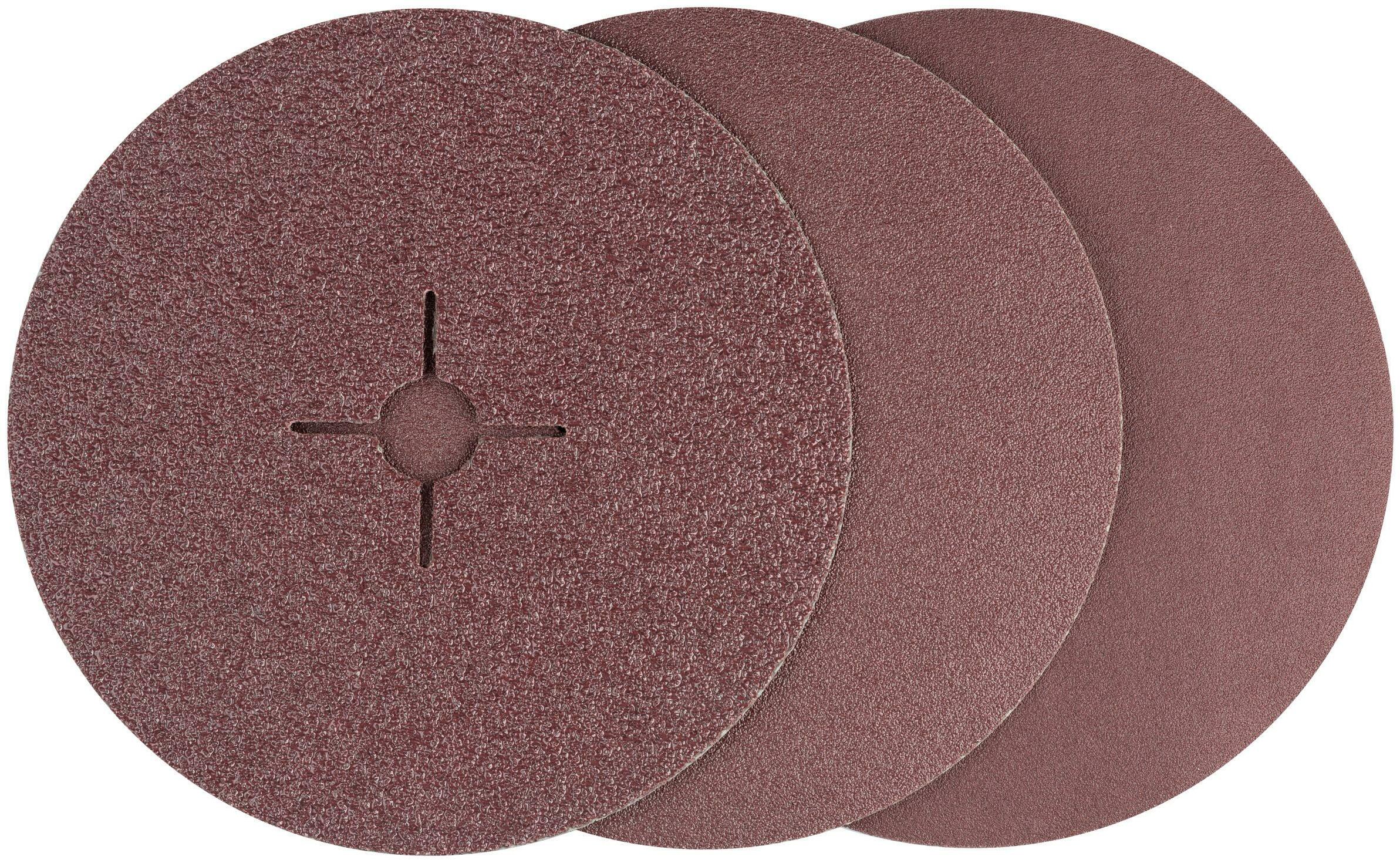 BOSCH 2609256255 BM fibre sanding pad 180 mm unperforated span 12-piece ...