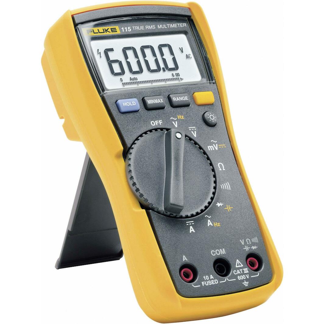 FLUKE 115 RMS compact multimeter up to 600V AC/DC - 10A AC/DC - 2583583 ...