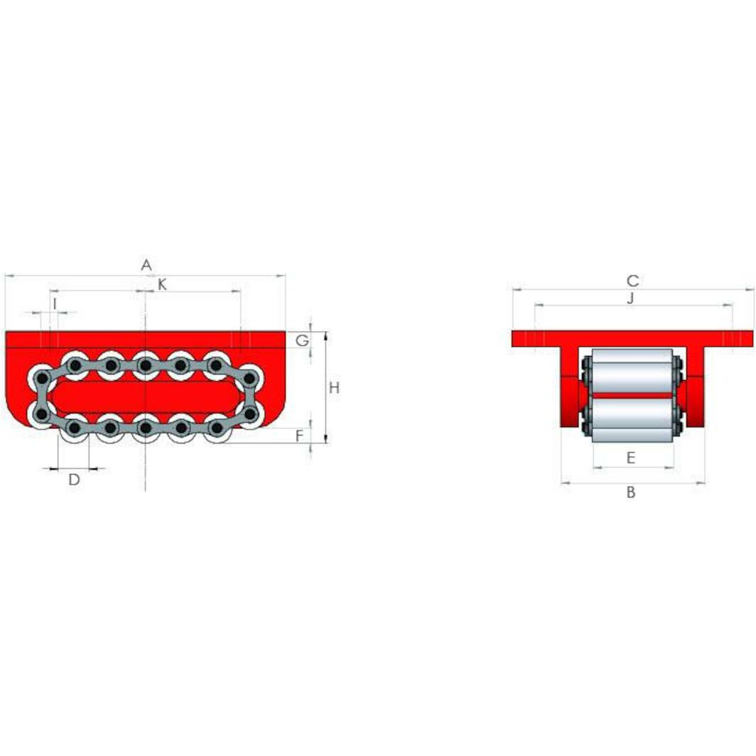 HI-FORCE RSA20 heavy-duty transport roller 20 tonnes | Klium