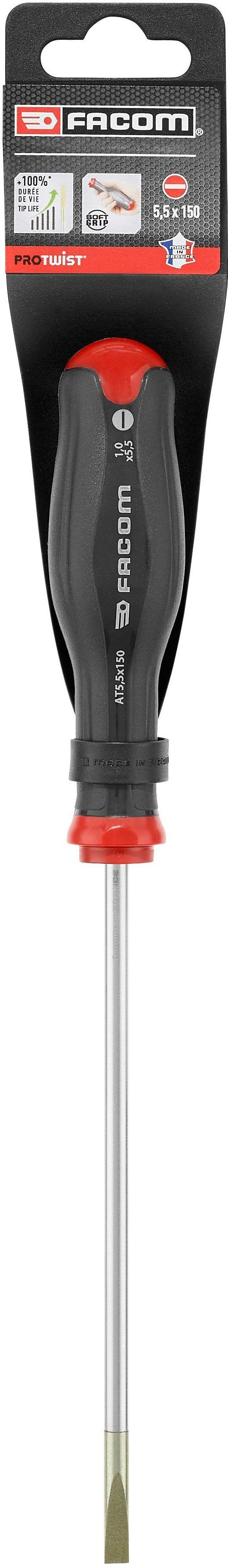 FACOM AT5.5X150PB ProTwist slotted screwdriver with milled blade 5.5 x ...