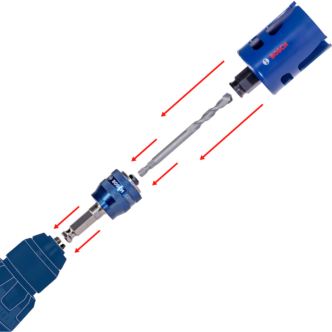 BOSCH 2608594402 PRO Multi Material PC Plus hole saw 76 mm | Klium.com