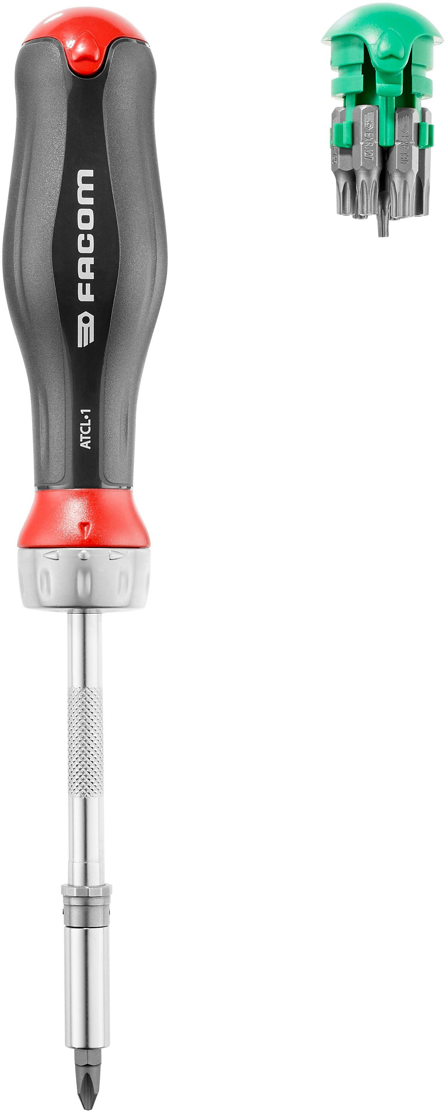 FACOM ATCL.1PB Protwist bit screwdriver with ratchet incl. 15 bits | Klium