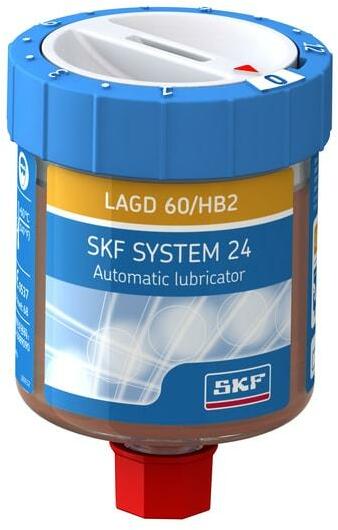 SKF LAGD 60/HB2 gas-powered automatic single-point lubrication system with LGHB 2 grease 60 ml ...