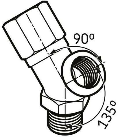 SKF LAPM 2 Y-joint 90° male G 1/4 to female G 1/4 (for LAGD, TLSD and ...