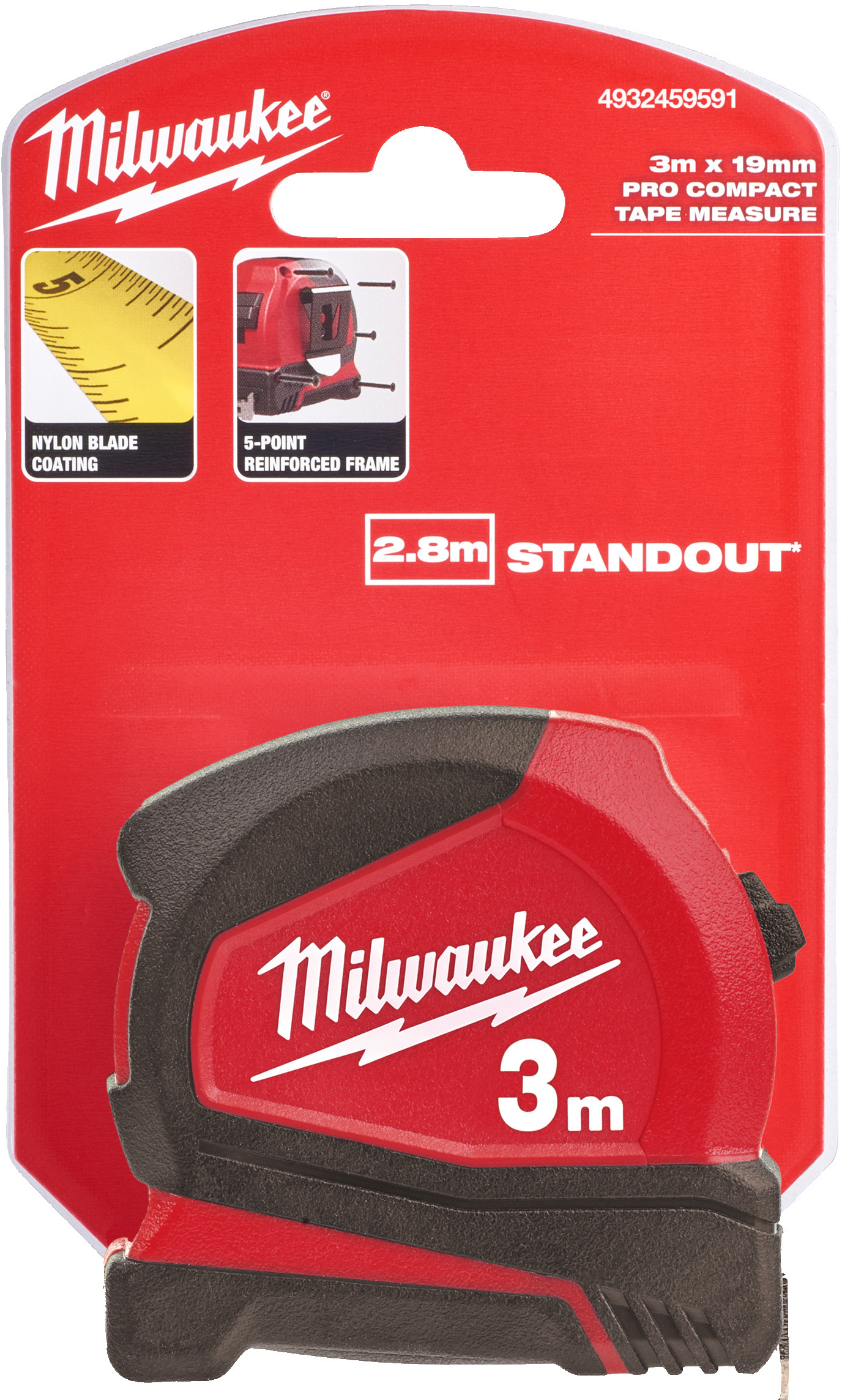 MILWAUKEE 4932459591 tape measure pro c3/16 | Klium