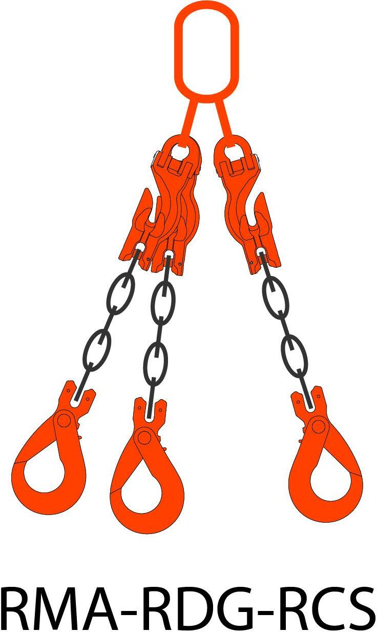 REMA 2693406-2.5 chain 3-jump G10 with top link RMA, shortening claw ...