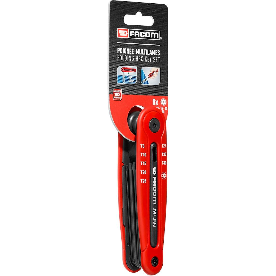 FACOM 89R.JM8PB ResisTorx hex key set in bracket | Klium