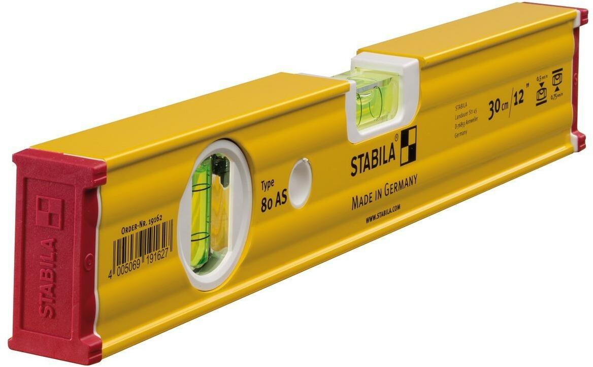 STABILA 80 AS spirit level with reinforced profile and heavy end caps ...
